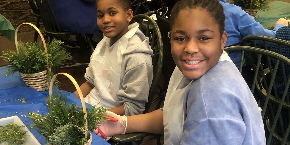 Woodland Winter Baskets - Juniper Communities